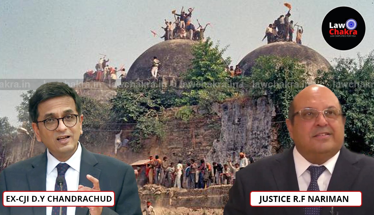 Justice RF Nariman Called Ayodhya Verdict 'Mockery Of Justice' | Ex-CJI Chandrachud Replied ...