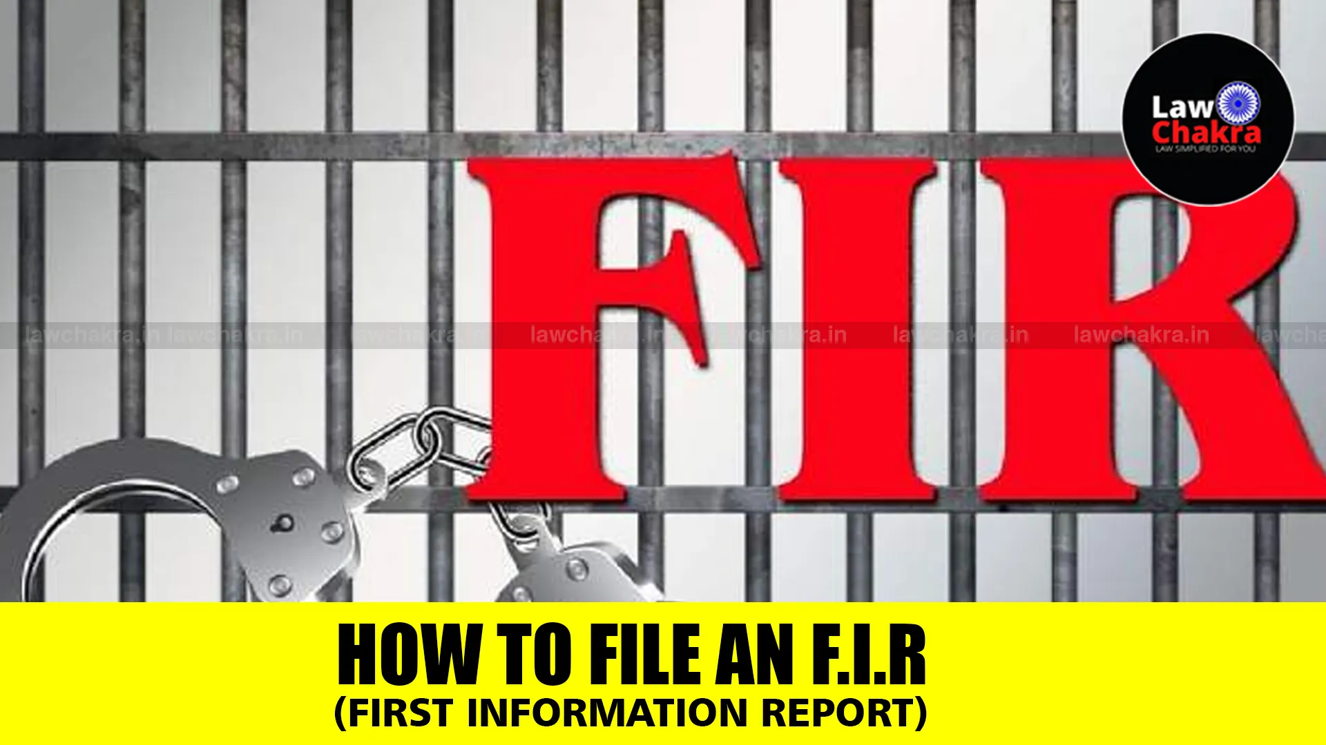 LEGAL EXPLAINER | HOW TO FILE AN FIR