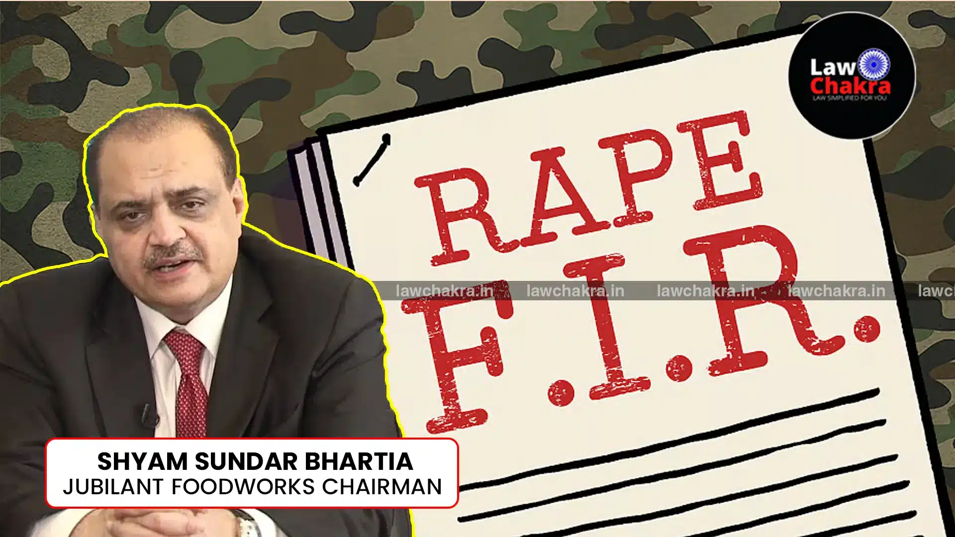 Actor Accuses Jubilant FoodWorks Chairman- Shyam Sundar Bhartia Of Rape ...