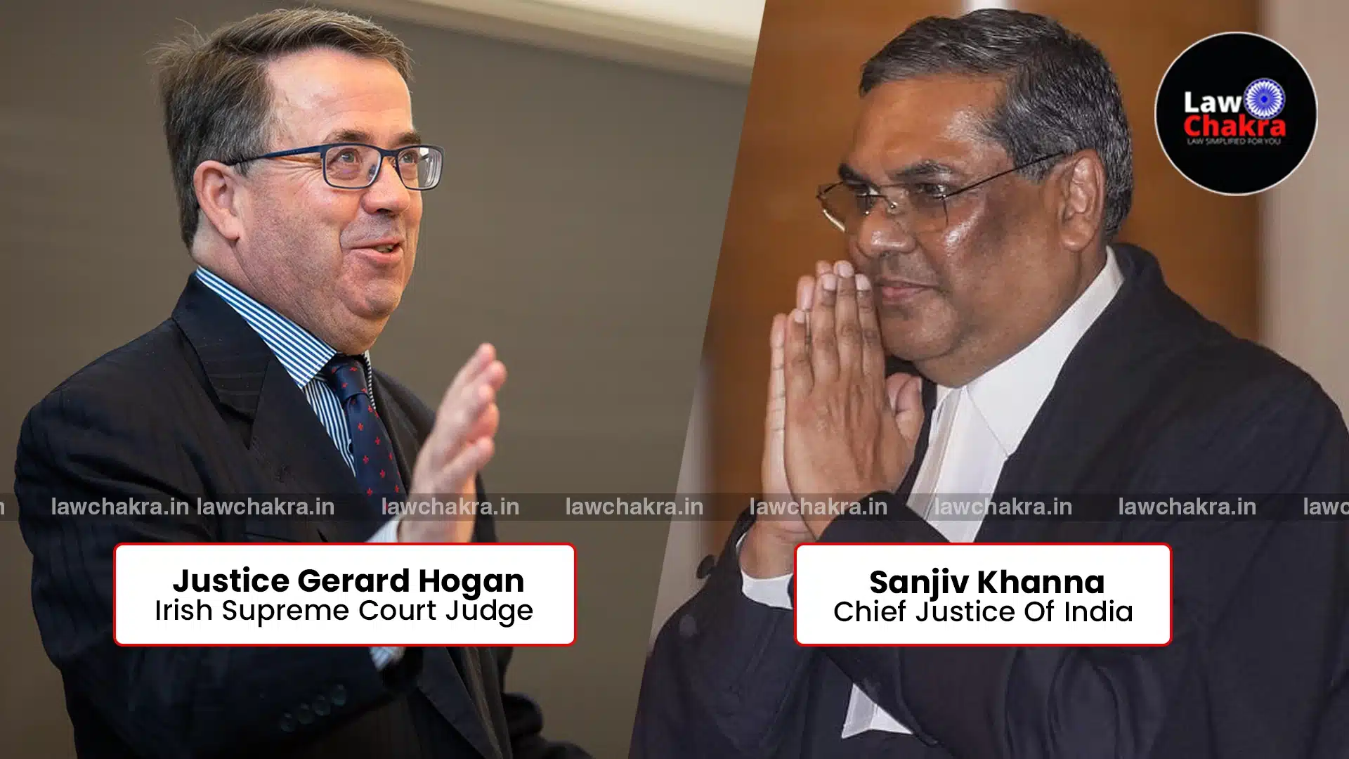 Irish Supreme Court Judge Justice Gerard Hogan Visits India's Supreme Court