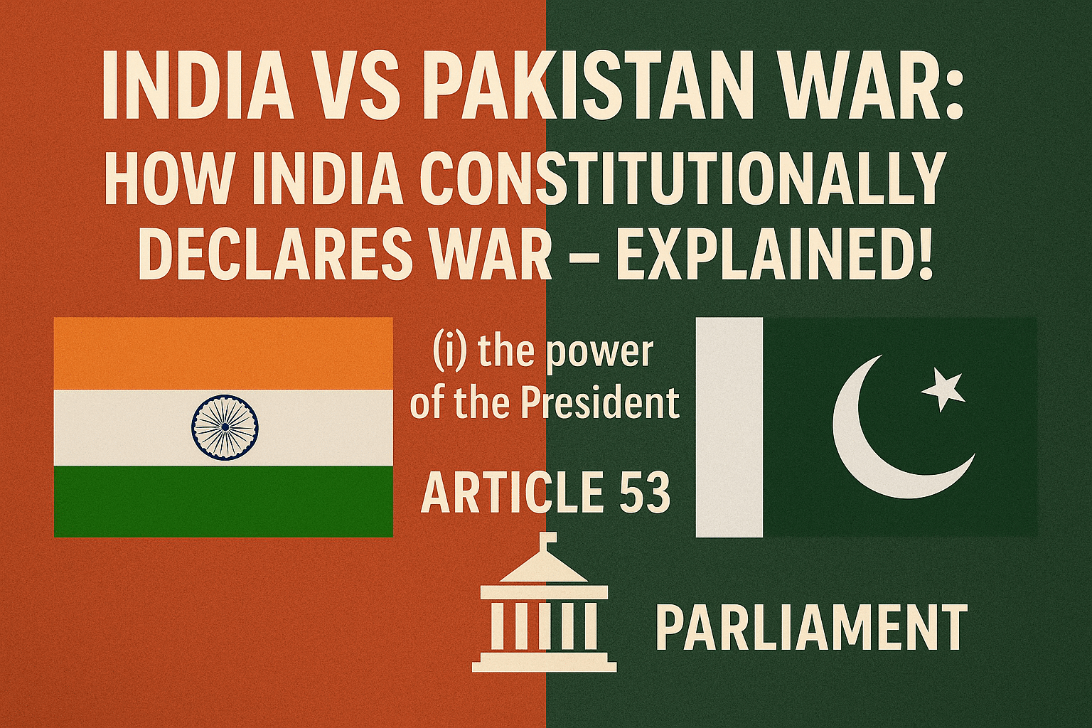 India Vs Pakistan War 2025: How India Constitutionally Declares War ...